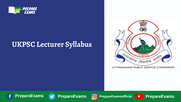UKPSC Lecturer Syllabus 2025 PDF Download | Check Exam Pattern - EducateBee